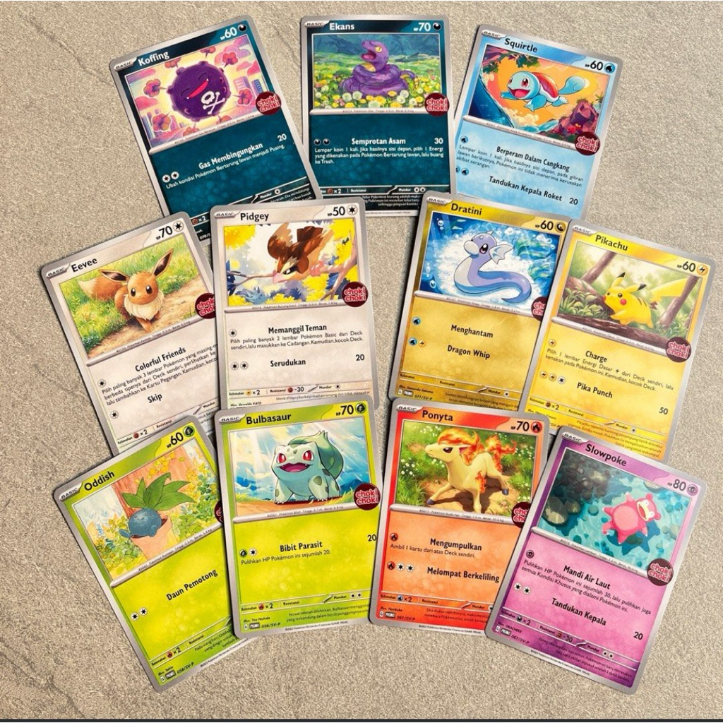 Jual Kartu Pokemon Choki Choki (1 Batch) | Shopee Indonesia