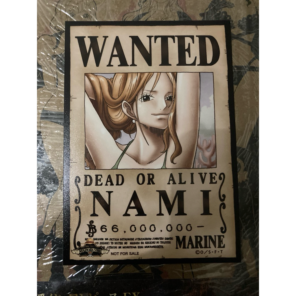 Jual POSTER WANTED NAMI OFFICIAL MUGIWARA STORE JAPAN | Shopee Indonesia