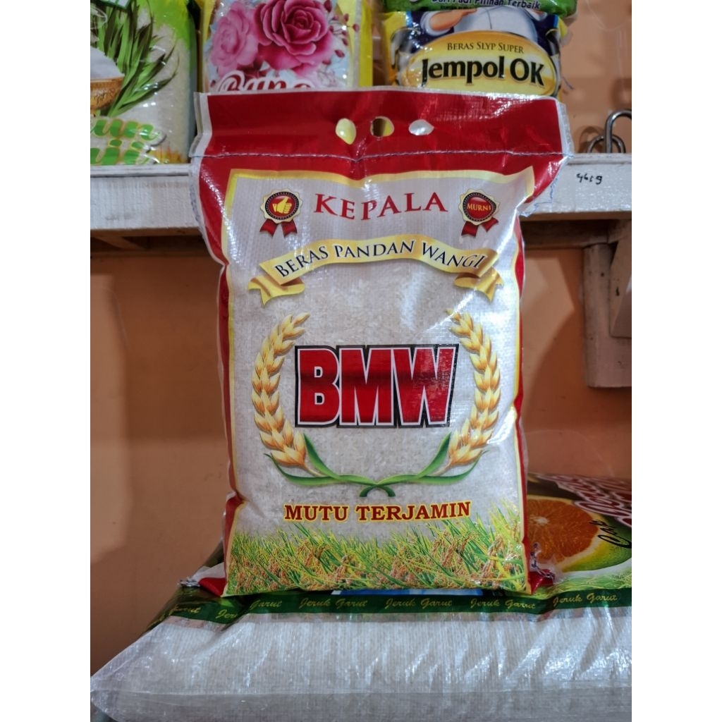 Jual beras bmw pandan wangi 5kg super mutu terjamin | Shopee Indonesia