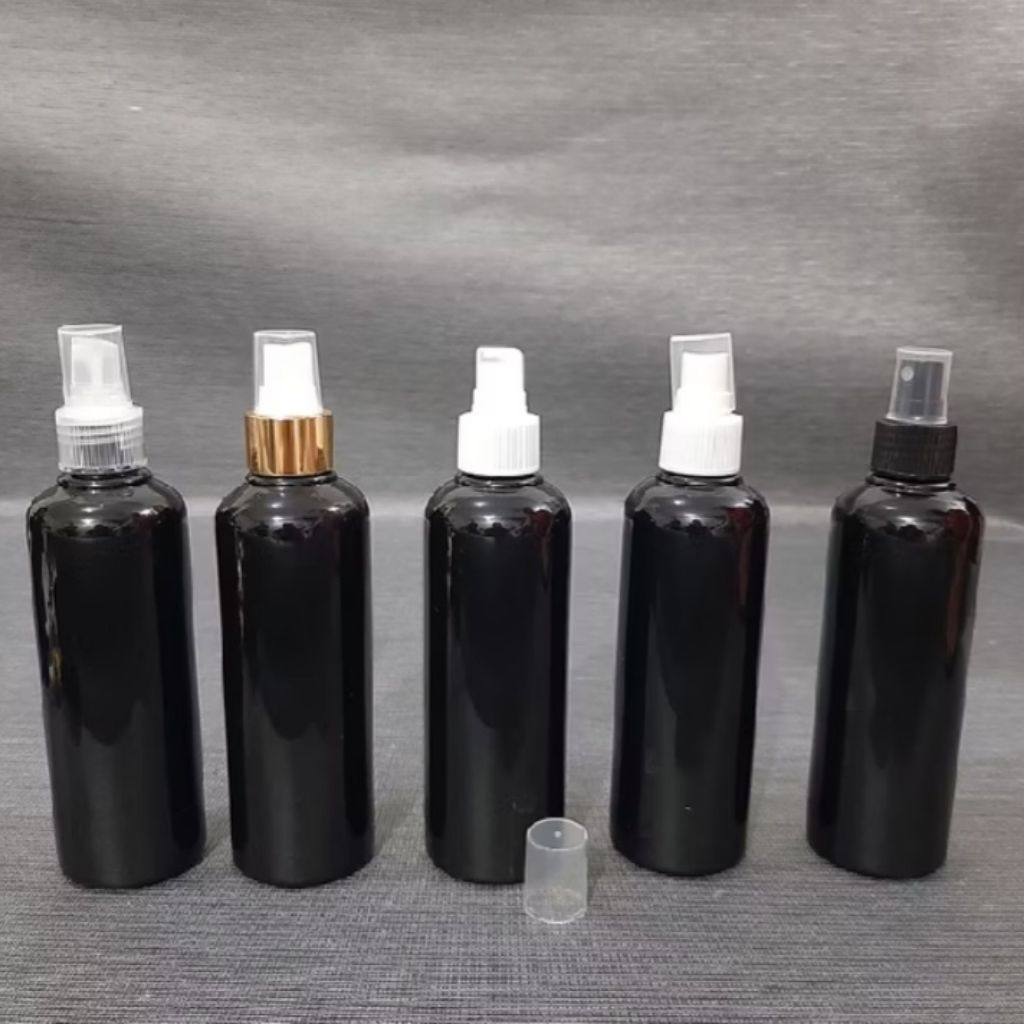 Jual Botol 250ml Hitam Spray Botol Spray Pump Threatment Botol Parfum Botol Kosmetik Botol ...