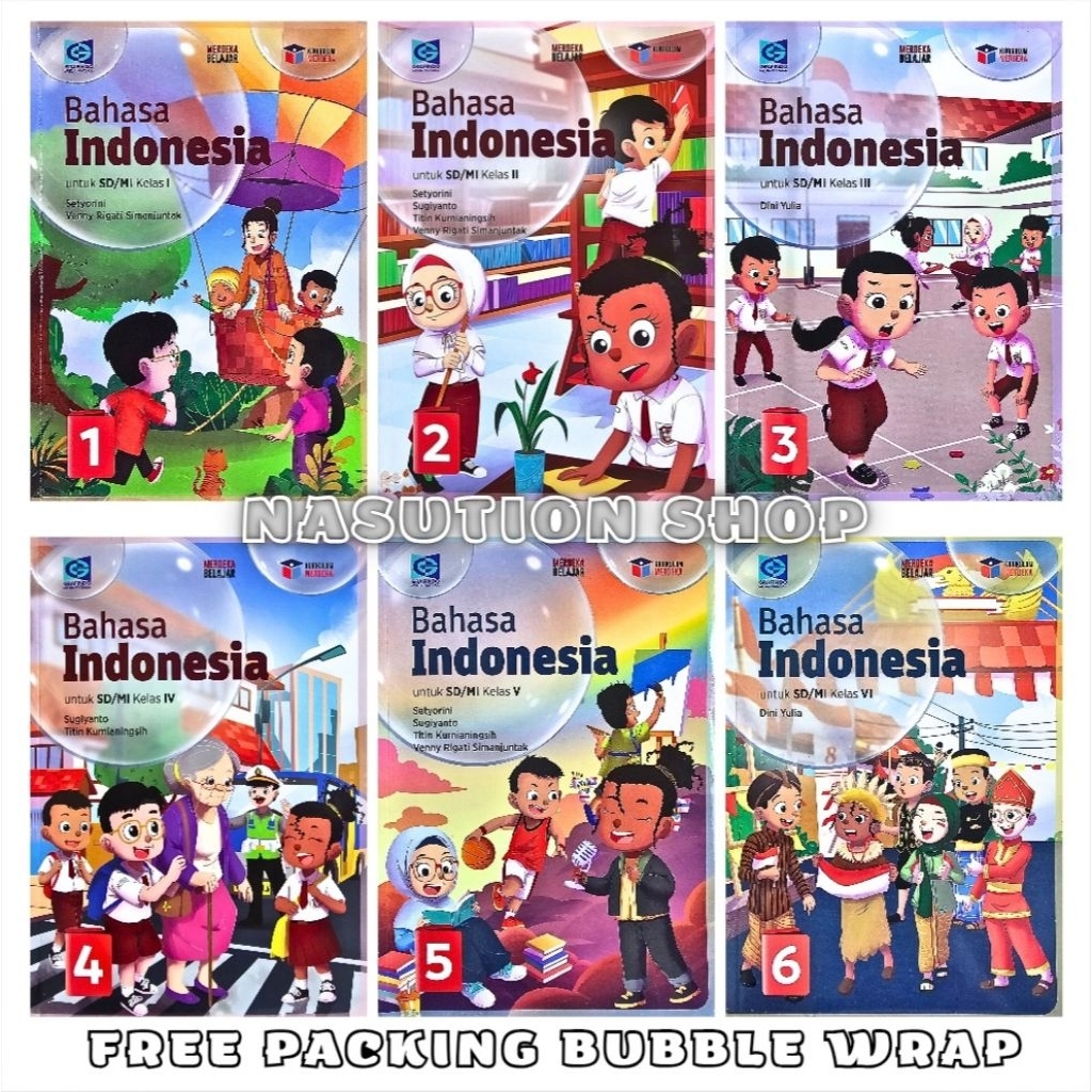 Jual Buku Bahasa Indonesia Kelas 1 2 3 4 5 6 SD/MI Grafindo Kurikulum Merdeka Original | Shopee ...