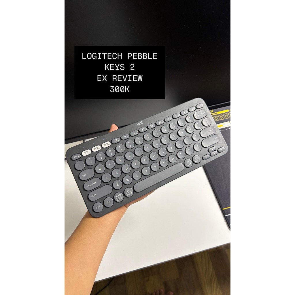 Jual LOGITECH PEBBLE KEYS 2 WIRELESS KEYBOARD | Shopee Indonesia
