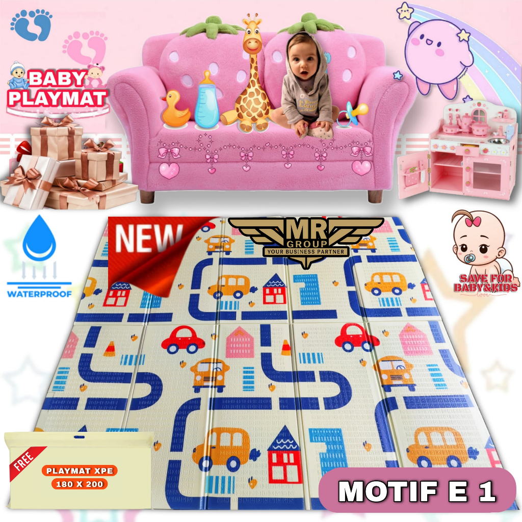 Jual MR.GROUP - PLAYMAT IMPORT XPE FOAM UKURAN 180x200CM TEBAL 8 MM ...