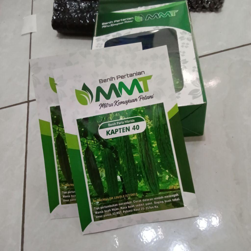Jual Benih Bibit Pare Paria Kapten 40 F1 (Bangkok Panjang Berbobot)Isi ...