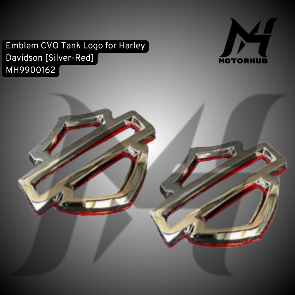 Jual Emblem Harley CVO Tank Logo for Harley Davidson [Silver-Red ...