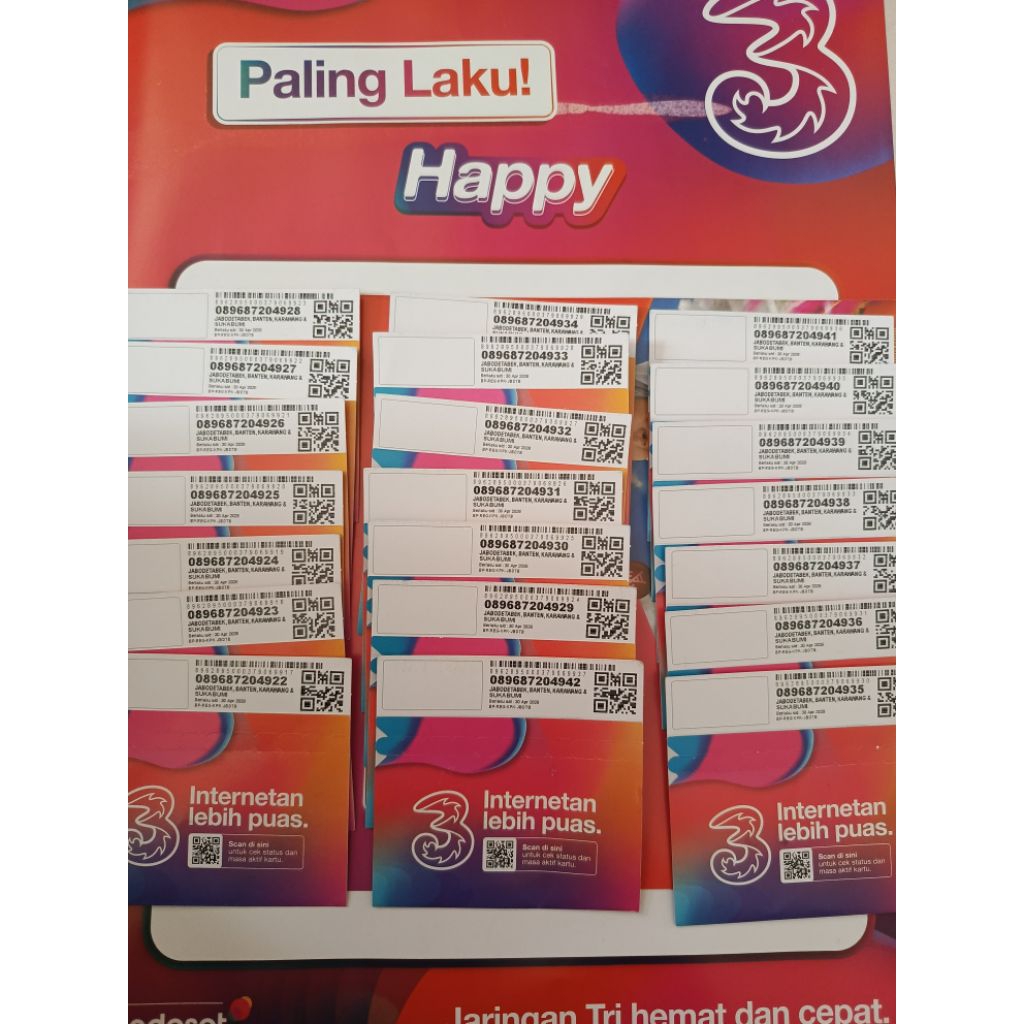 Jual Perdana Tri 3GB (SEGEL) | Shopee Indonesia