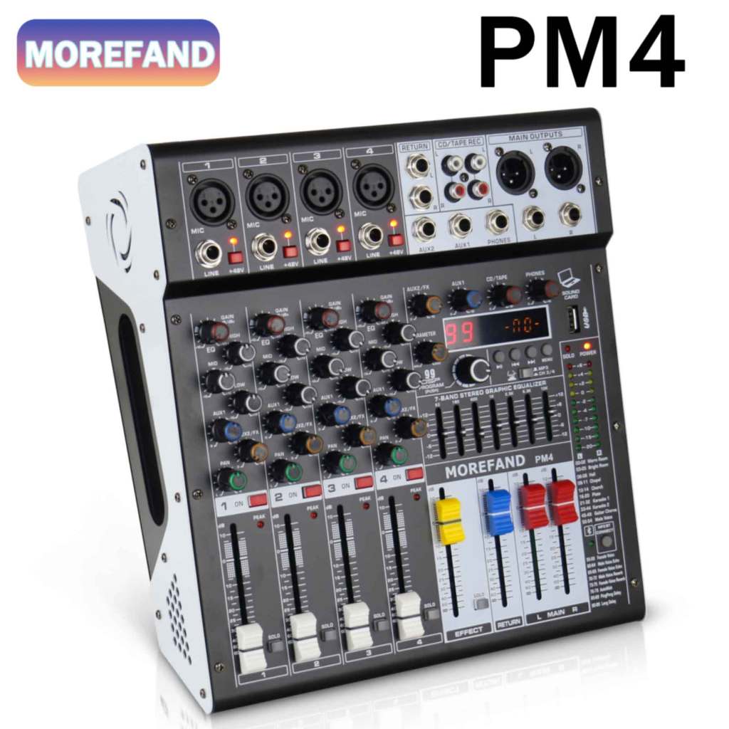 Jual PM4 profesional mixer Audio 4 channel audio 99DSP panggung ...