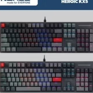 Jual REXUS KX5 Heroic Series RGB Gaming Mechanical Keyboard Fullsize ...