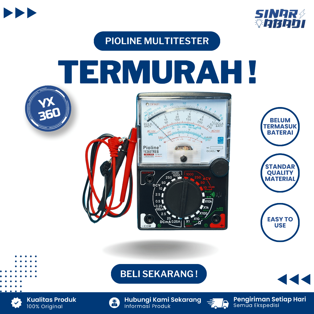 Jual Pioline Multimeter / Multitester YX360TREB | Shopee Indonesia
