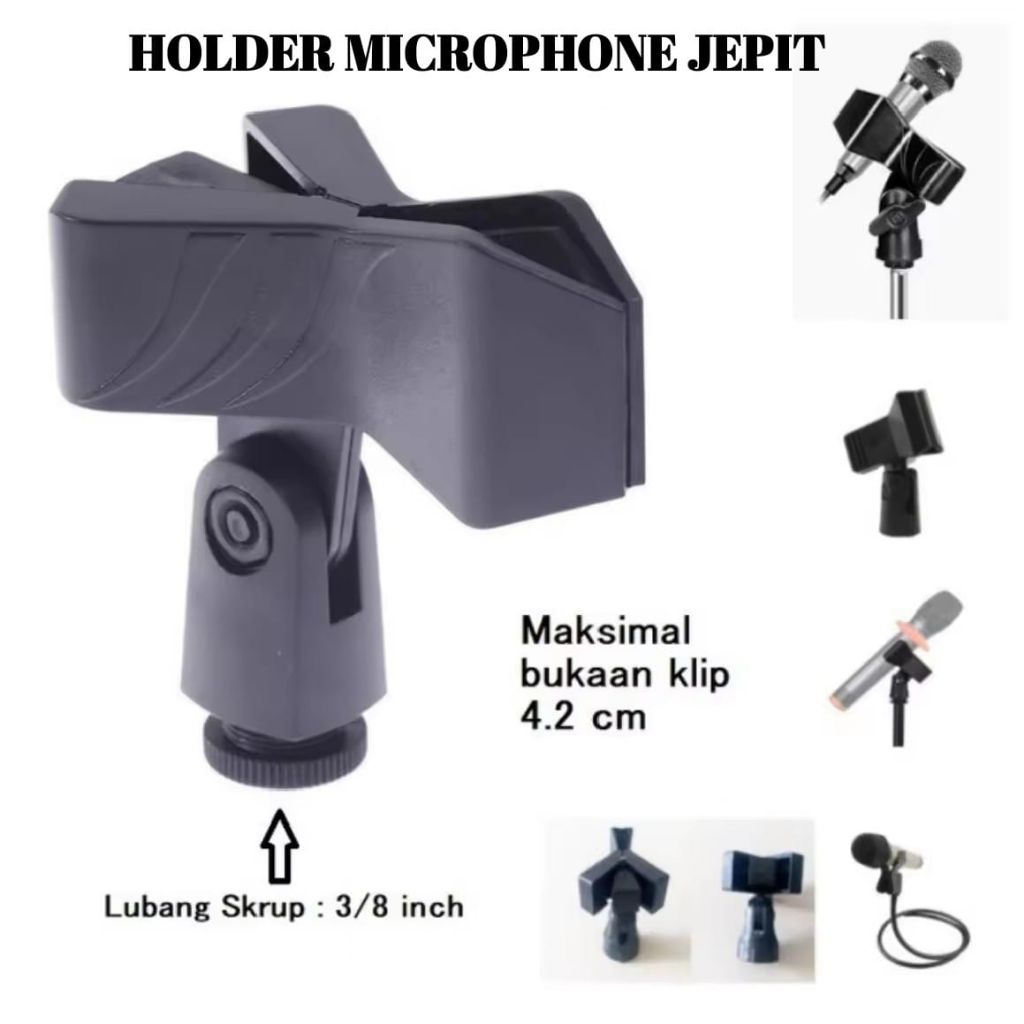 Jual Mic Holder Klip Jepit Mikrofon | Shopee Indonesia