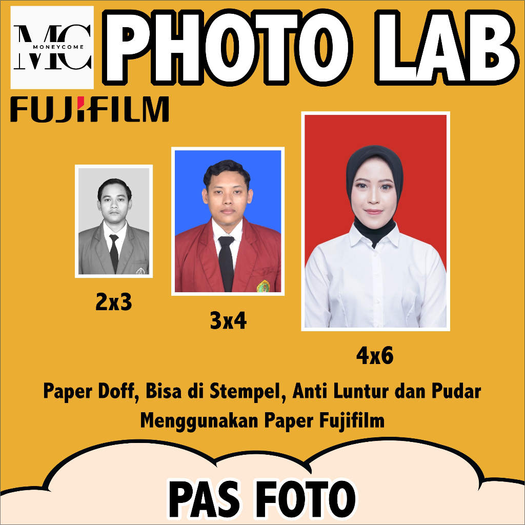 Jual Paket Cetak Pas Foto Lab 2x3 3x4 4x6 | Photo Lab Fujifilm | Shopee Indonesia