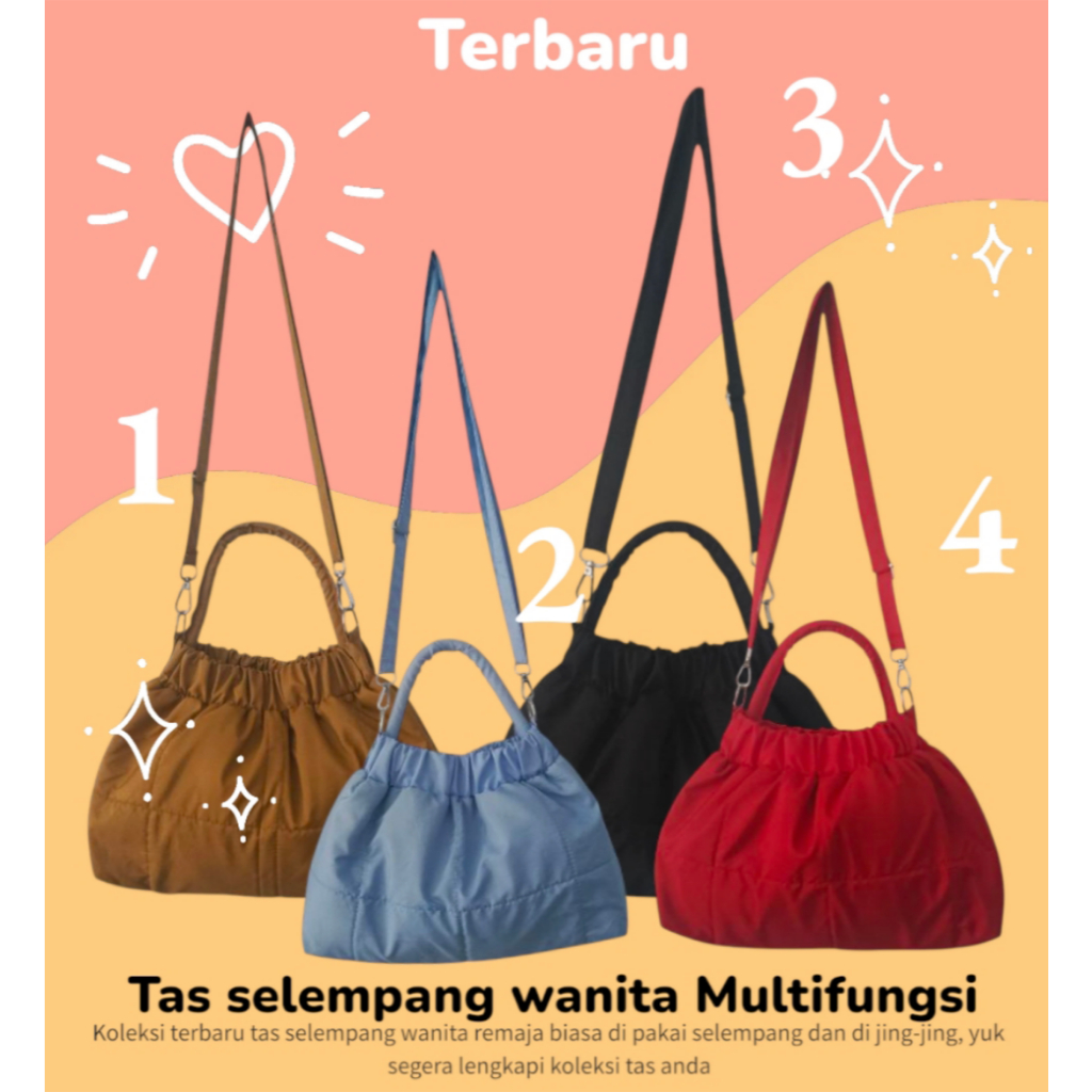 Jual Tas selempang wanita terbaru ootd remaja kece kekinian | Shopee ...