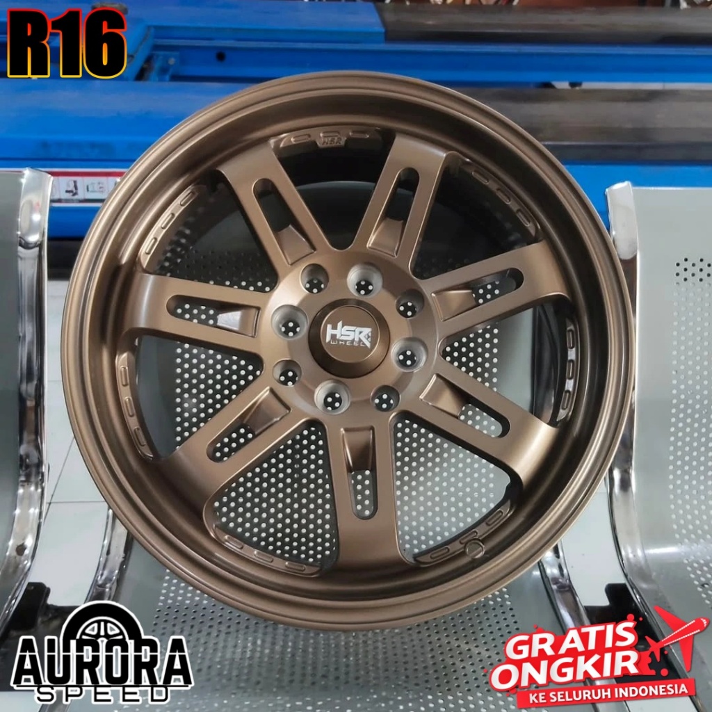 Jual Velg HSR Daimon R16x7 hole 4 bronze pelek racing ring 16 mobil ...