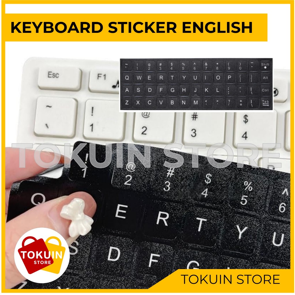 Jual Stiker Keyboard Sticker Keyboard Komputer Laptop PC Inggris ...