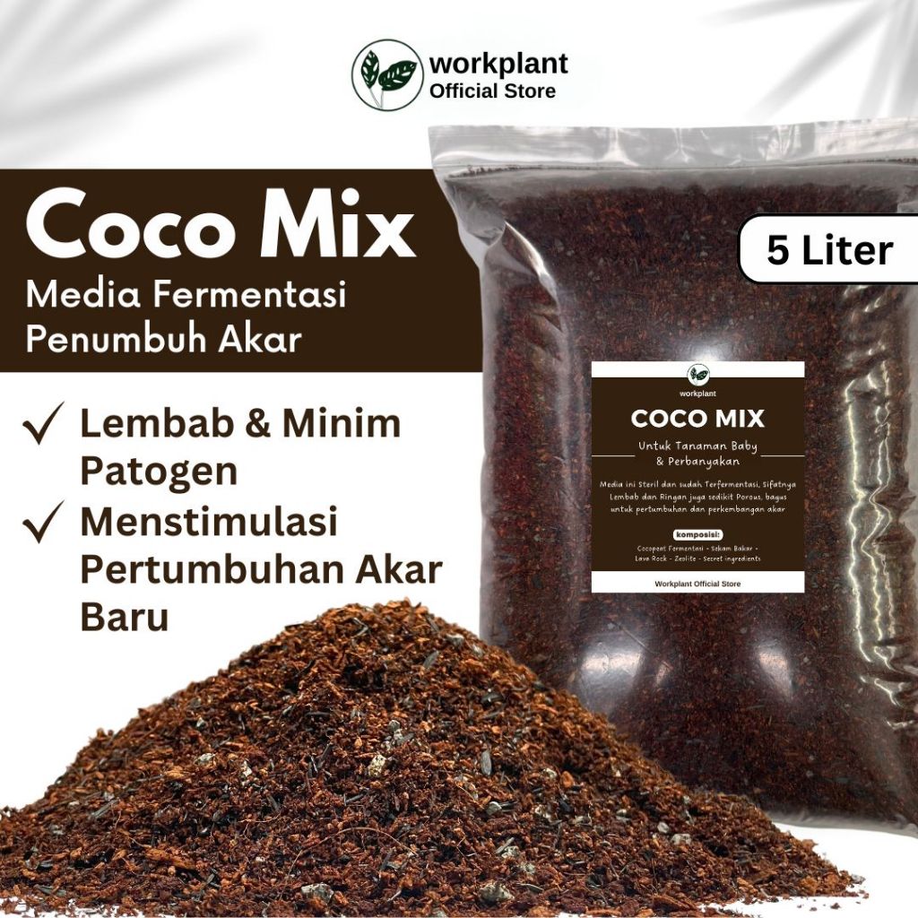 Jual Workplant - Coco Mix 5L Media Tanam Fermentasi Siap Pakai untuk ...