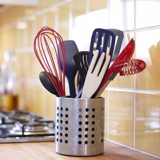 Jual tempat sendok stainless /tempat sendok tertutup estetik /tempat ...