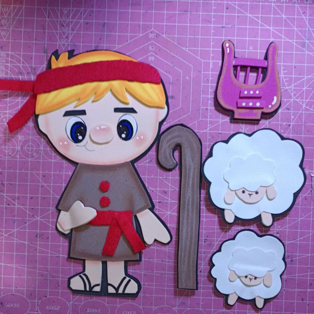 Jual BONEKA KARAKTER DAUD DAN DOMBA UNTUK CERITA ALKITAB MENGAJAR ANAK ...