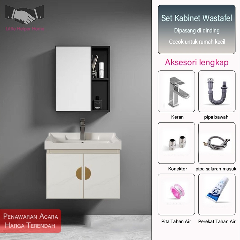 Jual washtafel kamar mandi set（43/50cm)lemari kamar mandi lemari meja ...