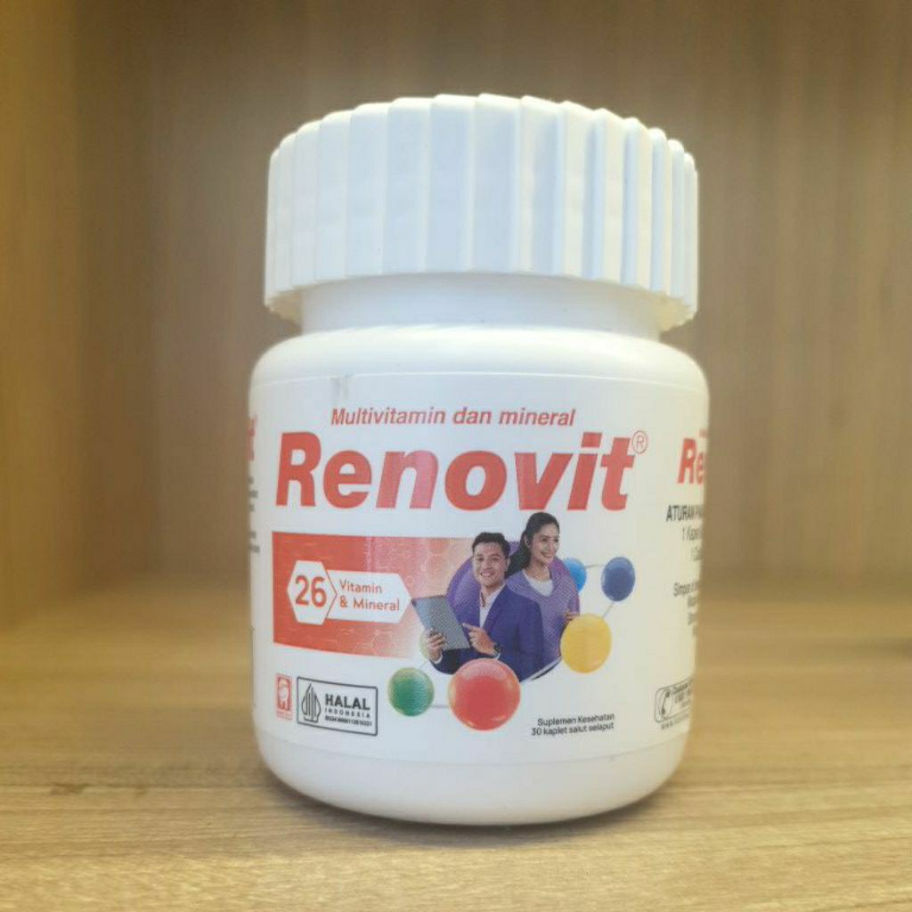 Jual RENOVIT MULTIVITAMIN DAN MINERAL 30'S (30 Tablet) | Shopee Indonesia