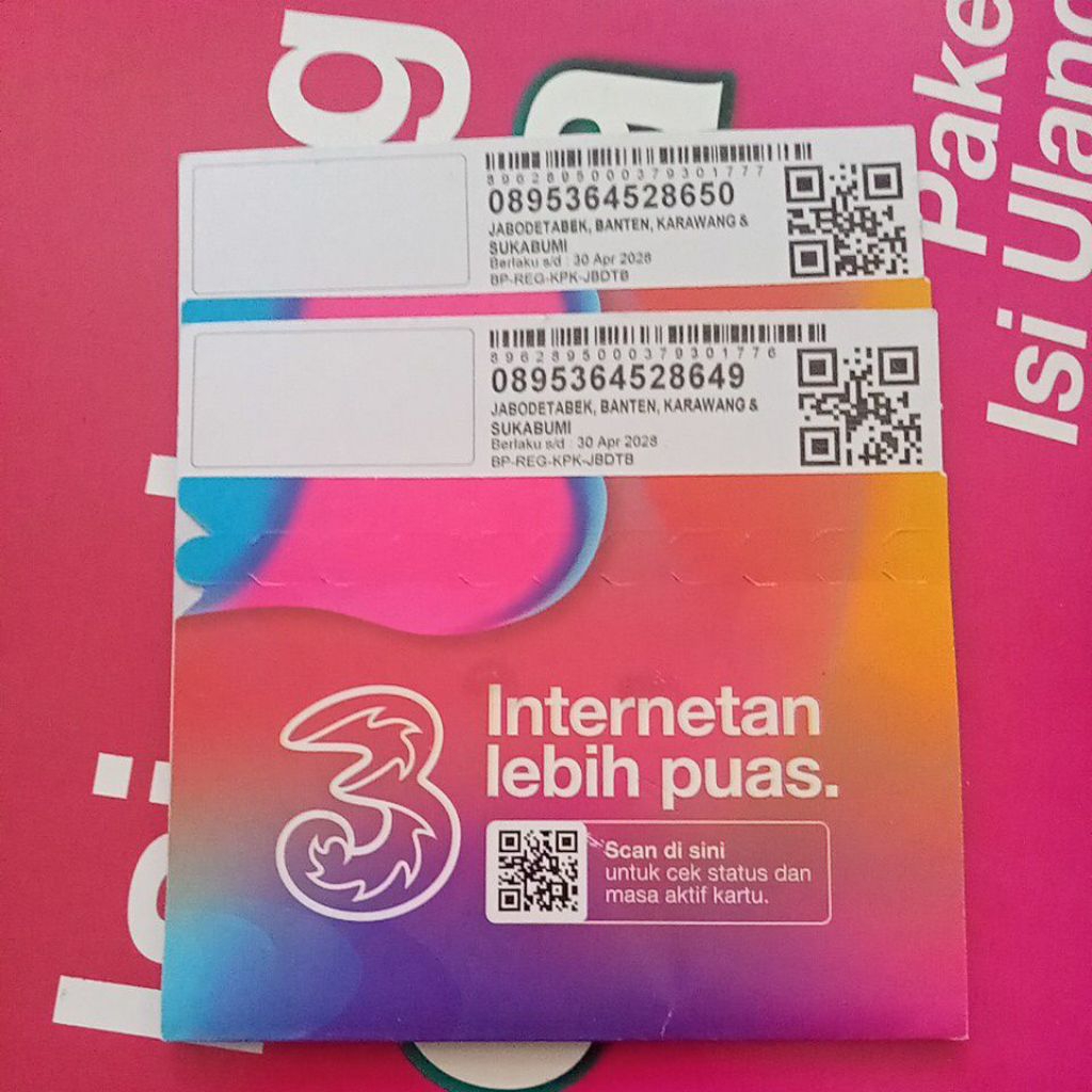 Jual Perdana Tri 4gb 30hari Nasional | Shopee Indonesia