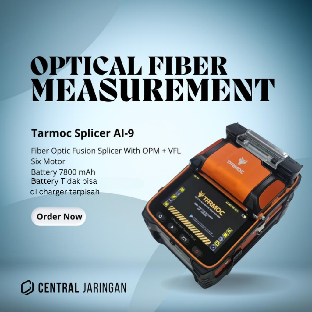 Jual Tarmoc Splicer Ai9 | Fiber Optic Fusion Splicer with OPM and VFL ...