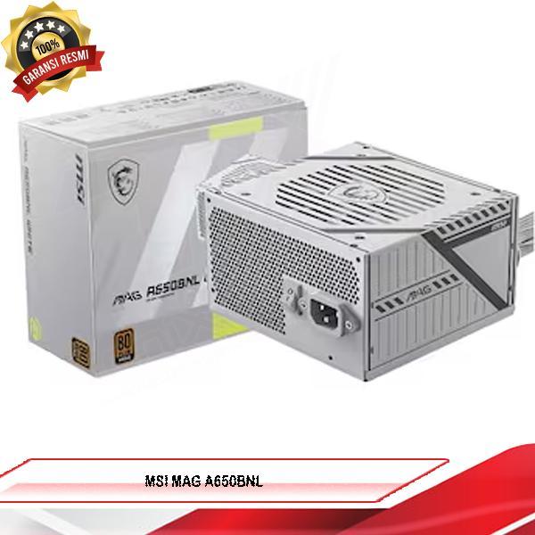 Jual Internal Power Supply PSU PC Komputer MSI MAG A650BNL 650W | White ...