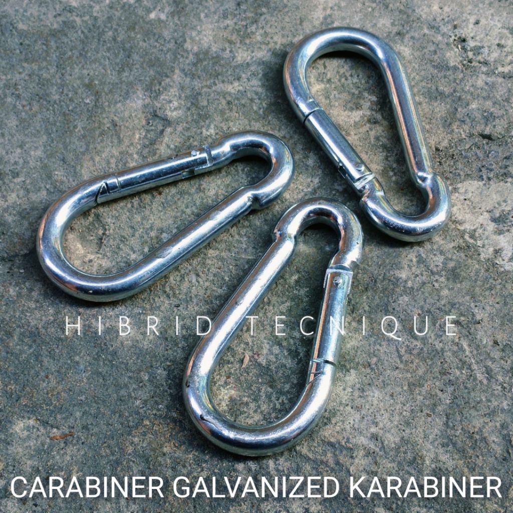 Jual Carabiner Galvanis 10mm karabiner Gantungan Hook galvanis | Shopee ...