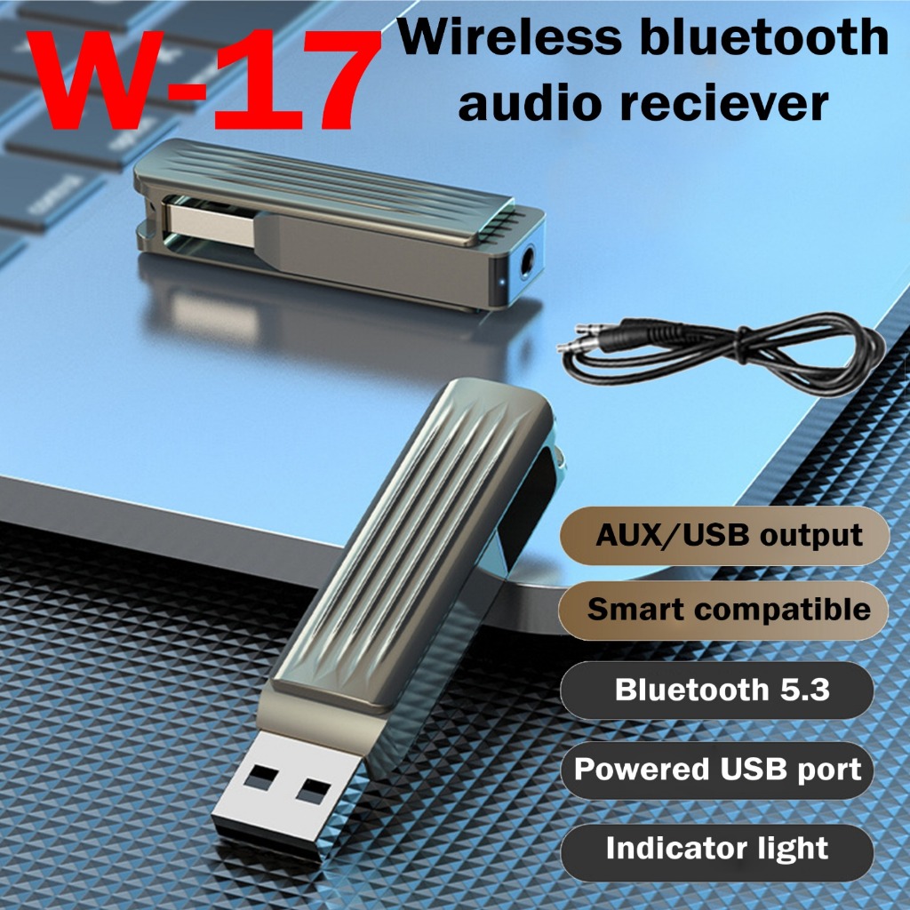 Jual Mobil Car Bluetooth Wireless Bluetooth Audio Receiver AUX USB ...