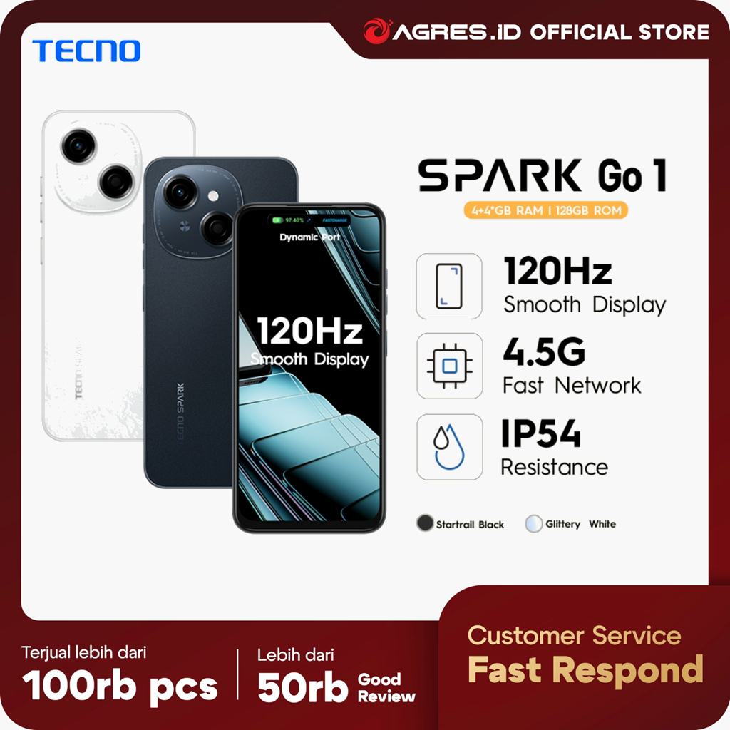 Jual NEW TECNO SPARK GO 1 4GB 128GB WHITE | Shopee Indonesia