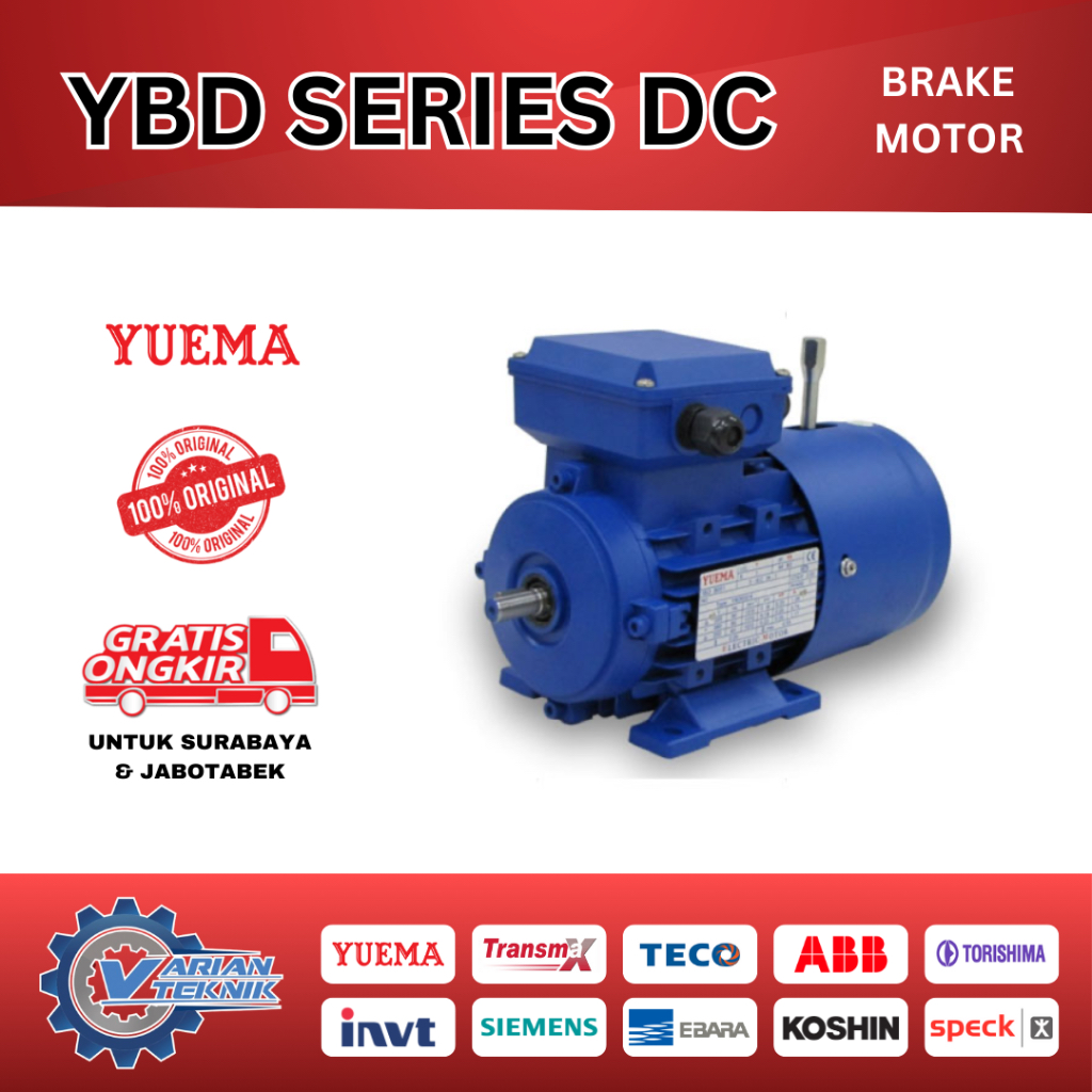 Jual YBD 4P/6P 1,1KW 1,5HP B3 Three Phase | Motor YBD 1400RPM 1000RPM 1 ...