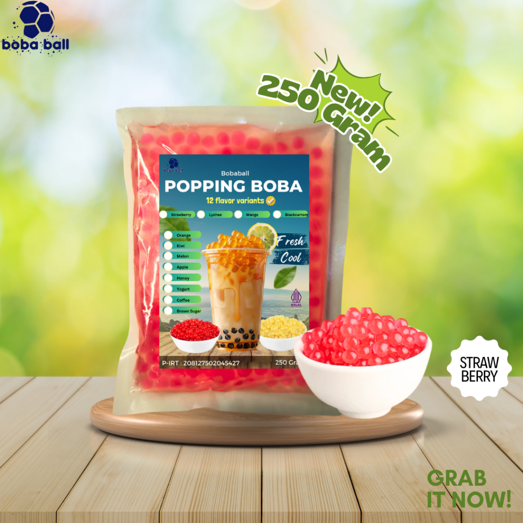 Jual Bobaball Popping Boba Meletus | 12 Varian Rasa Boba Pecah Dimulut ...