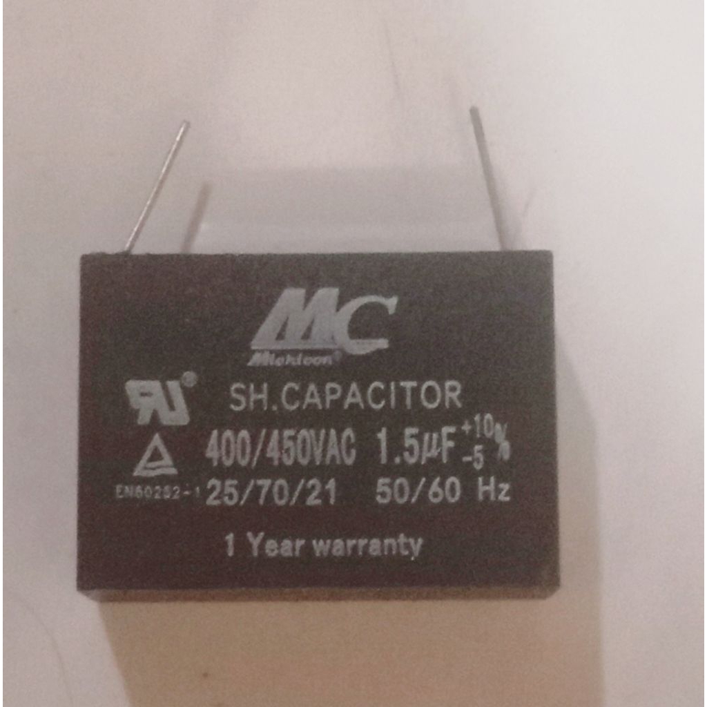Jual Kapasitor Fan AC 1.5uf MC Kawat Solder PCB Kipas Indoor Out Door ...