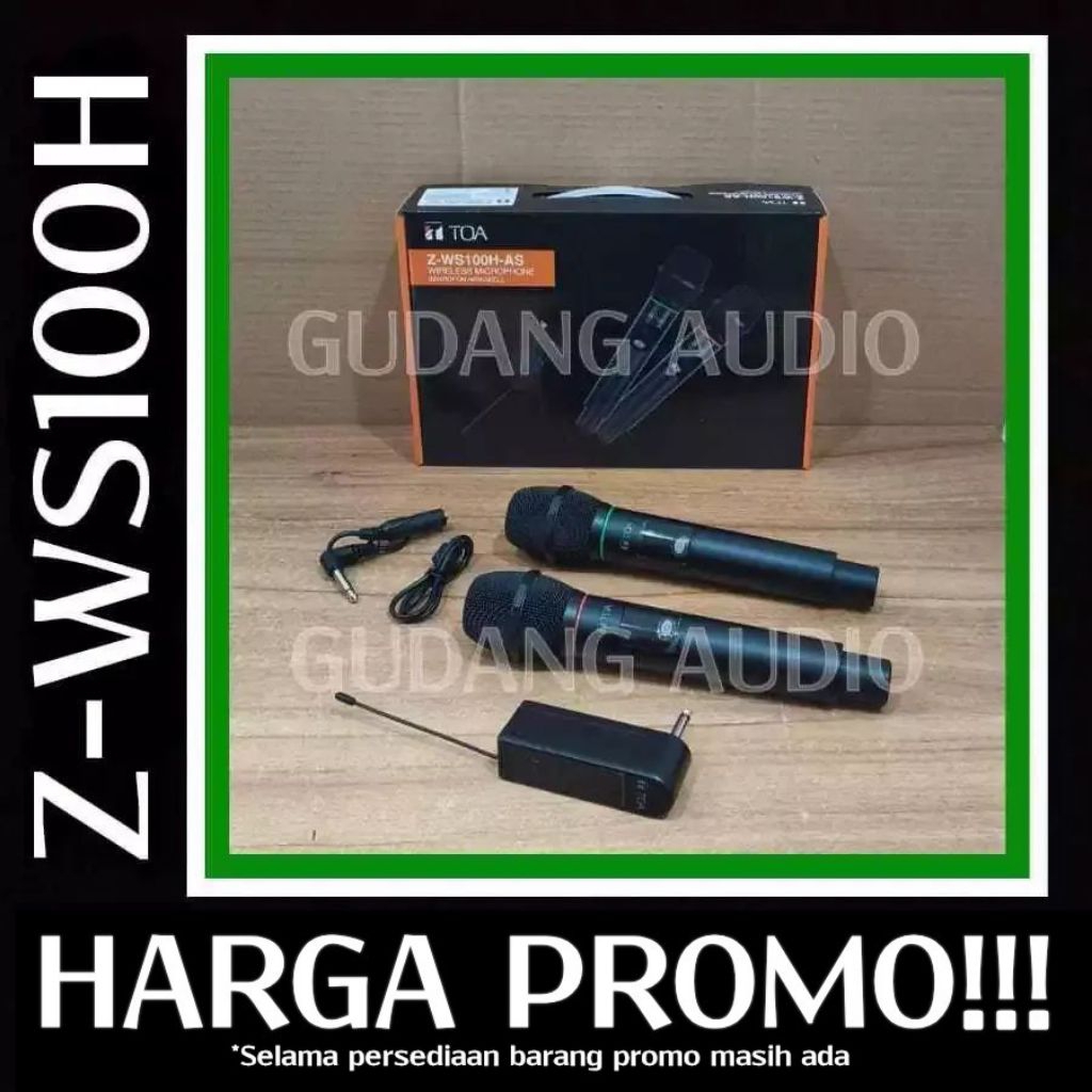 Jual MICROPHONE WIRELESS TOA Z-WS100H Z WS 100 MIKROFON WIRELESS ...