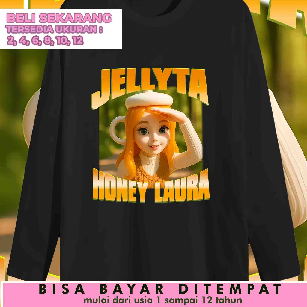 Jual Baju Anak Lengan Panjang Anomali Jellyta Honey Laura Viral New ...
