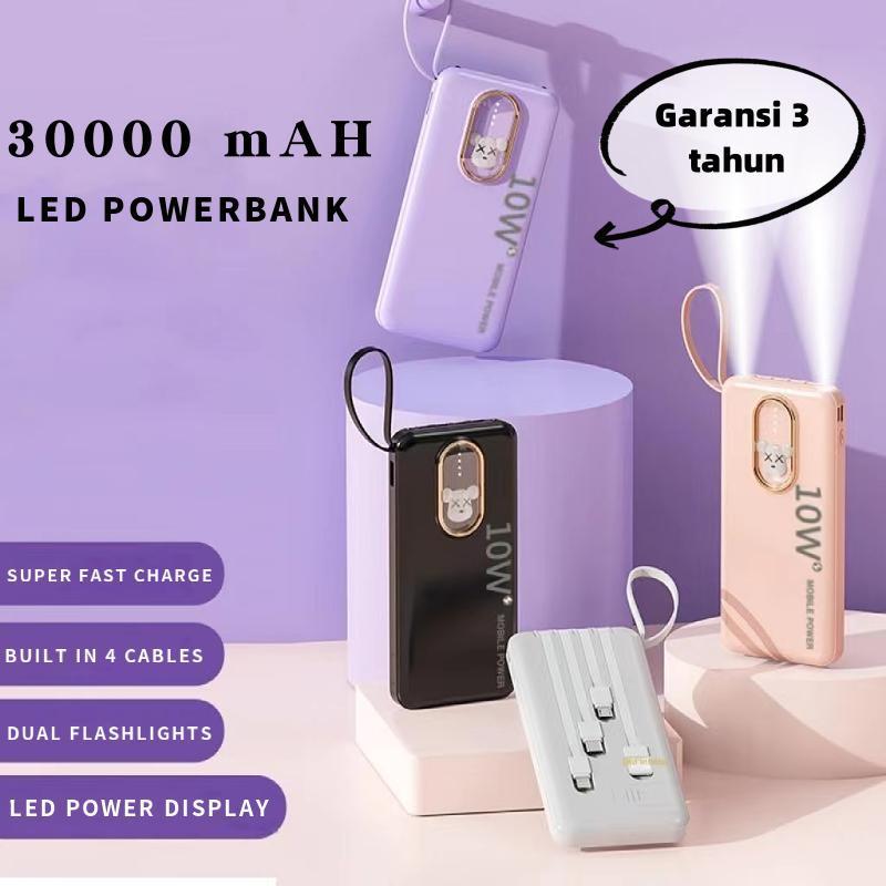 Jual Power Bank 30000mAh 4in1 Fast Charging genuine backup battery ...
