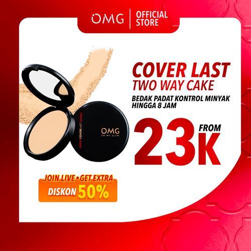 Jual OMG Oh My Glam Coverlast Two Way Cake 12 g - Bedak Padat Kontrol ...