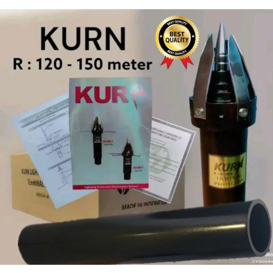Jual Penangkal Petir Radius 120-150 Rumah Kantor Tempat Futsal Golf Gedung KURN | Shopee Indonesia