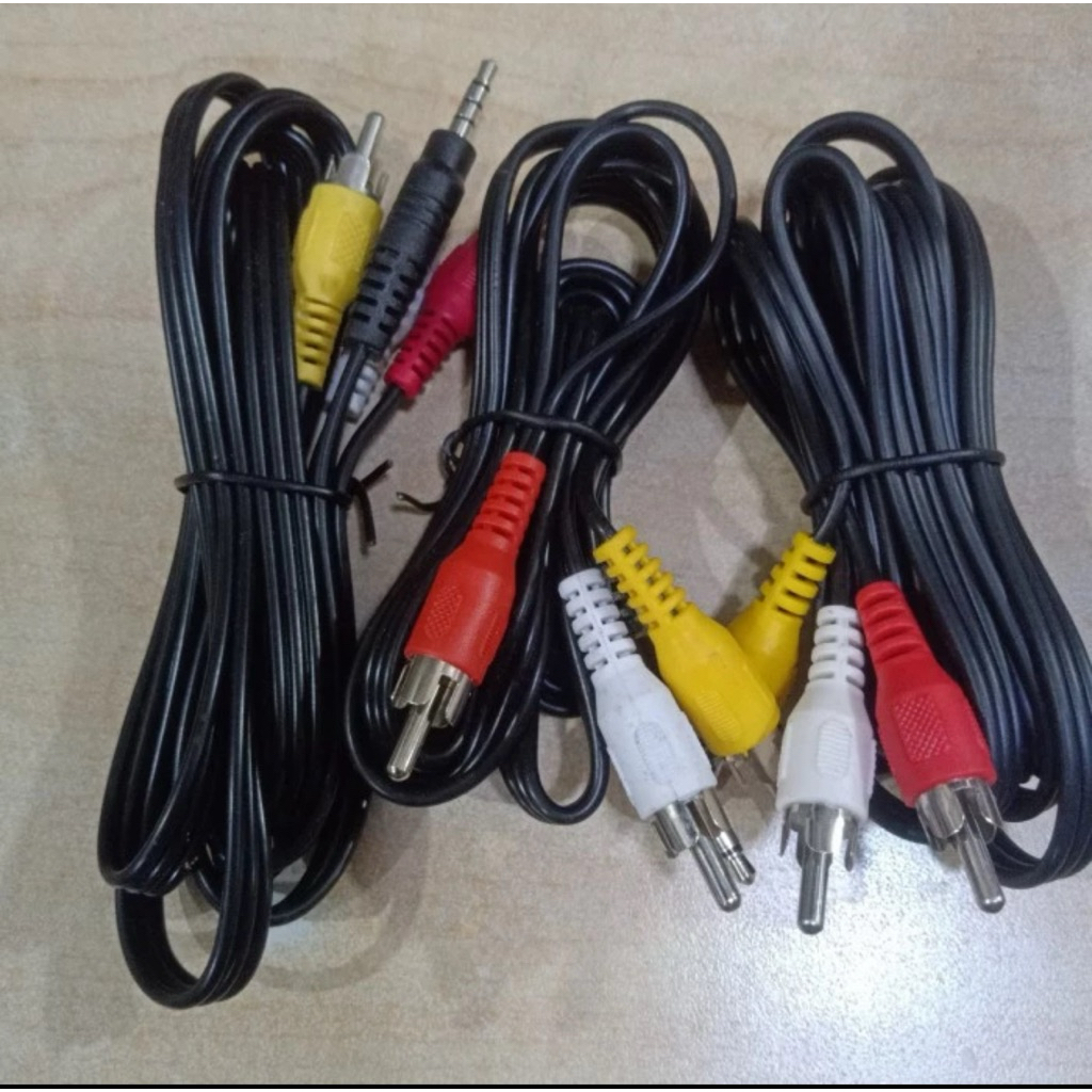Jual Kabel Set Top Box Kabel Rca Original STB indihome Rca aux 3.5mm to ...