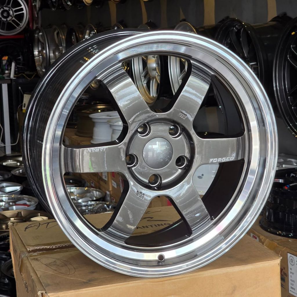 Jual velg mobil r18 TE37 V FLOW FORMING LEBAR 8,5 velg racing mobil ring 18 cocok untuk mobil ...