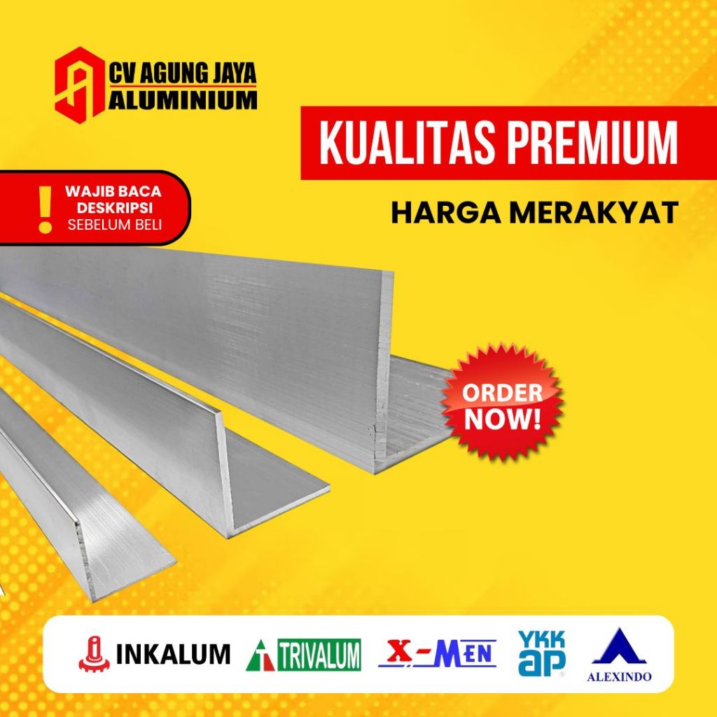 Jual ALUMINIUM SIKU | U batangan 6 meter | Shopee Indonesia