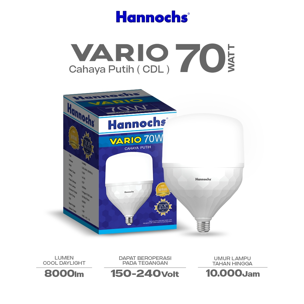 Jual Hannochs Lampu Bohlam LED Vario 70W Cahaya Putih | Shopee Indonesia