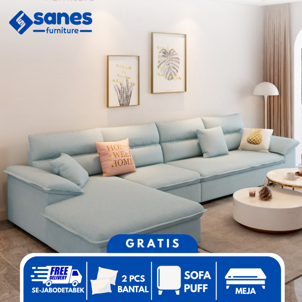 Jual Sofa Ruang Tamu L Sudut Minimalis Modern Harga Murah Shopee