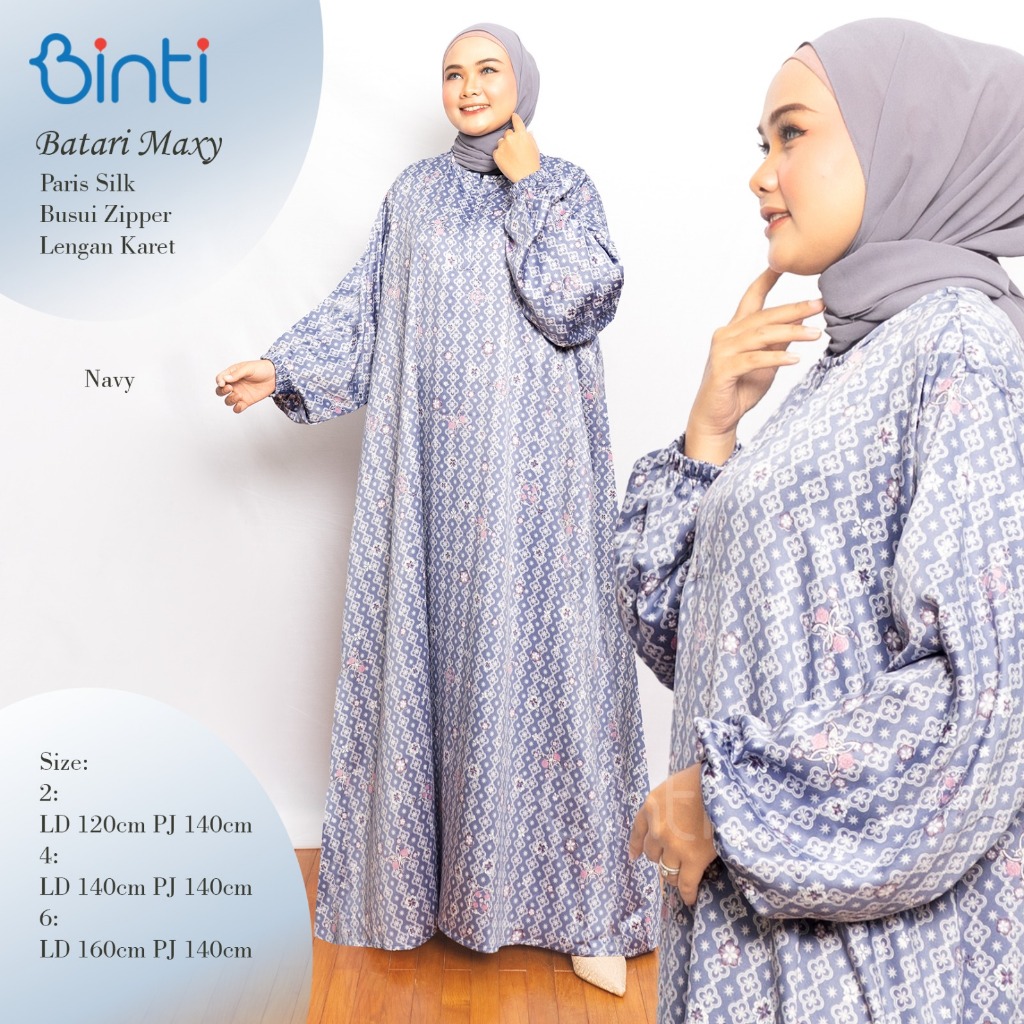 Jual Batari Maxy Gamis Jumbo Big Size Ld 160 140 120 Paris Slik ...