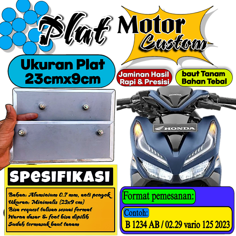 Jual Plat Motor Font Terbaru | Shopee Indonesia
