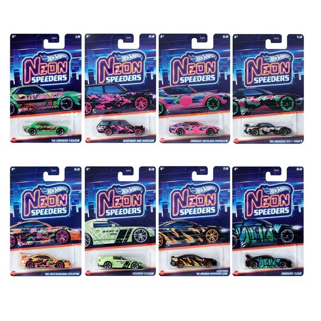 Jual Hot Wheels Neon Speeders Acura Integra, Datsun Wagon, Dodge Viper, Honda EK9 / S2000 ...