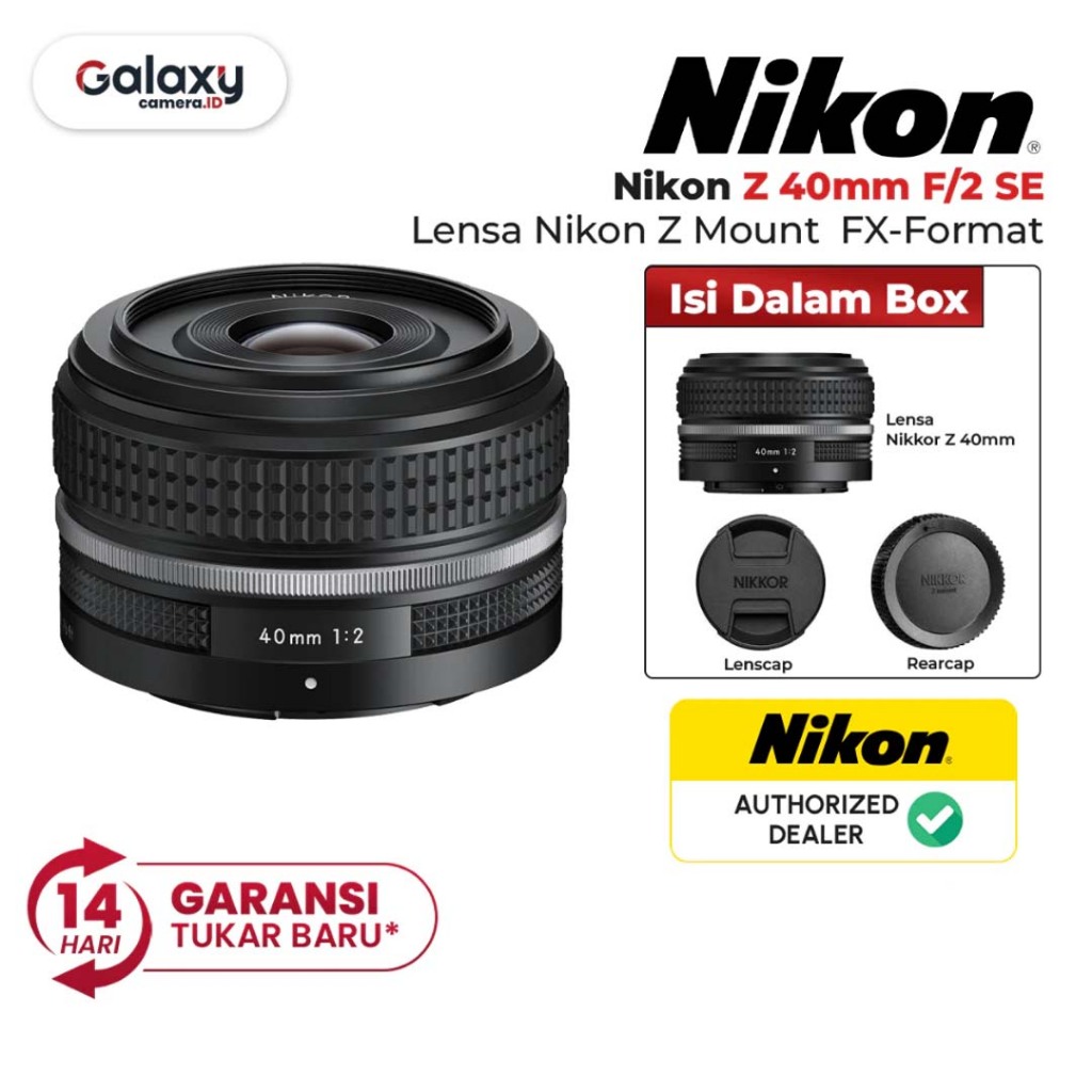 Jual Lensa Nikon NIKKOR Z 40mm f/2 SE Full Frame 40 mm F2 Garansi Resmi ...