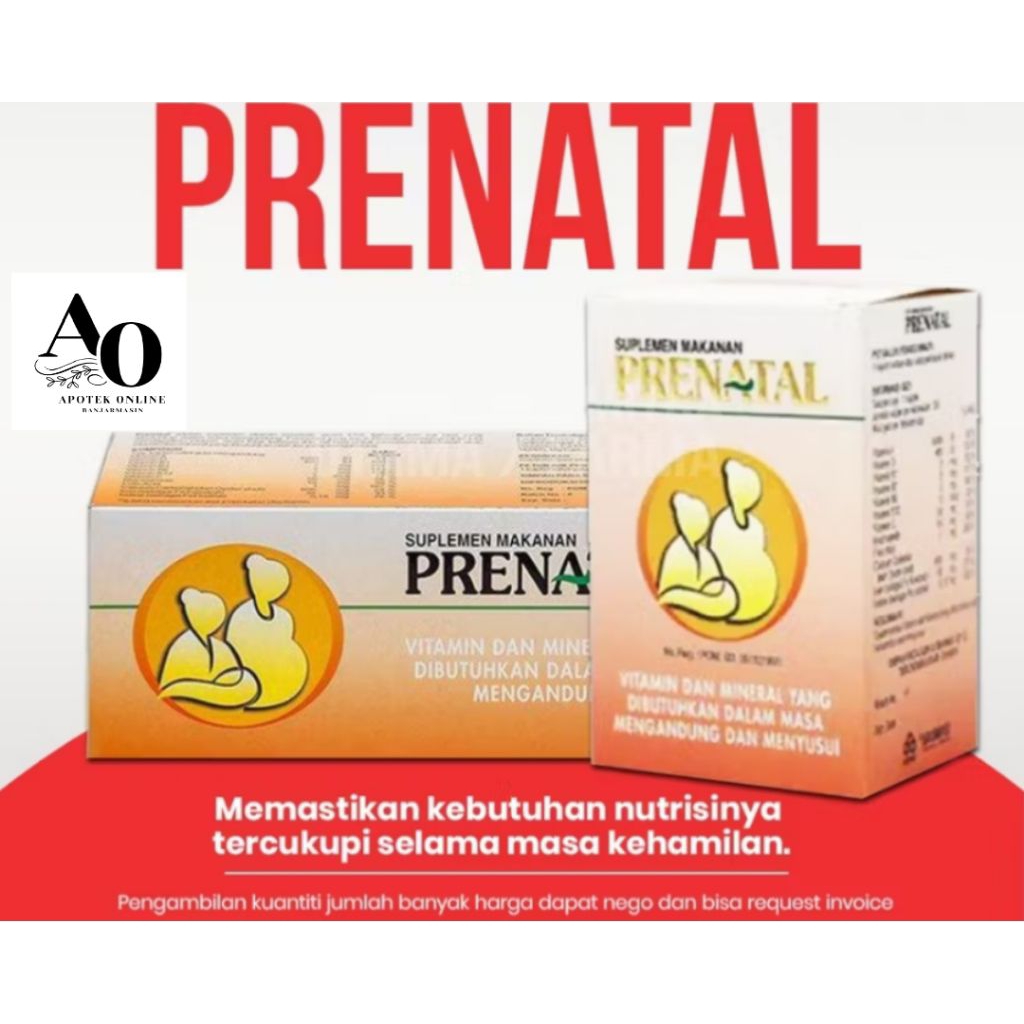 Jual Prenatal 1 Box 100 Kaplet / Suplemen Ibu Hamil (AO) | Shopee Indonesia