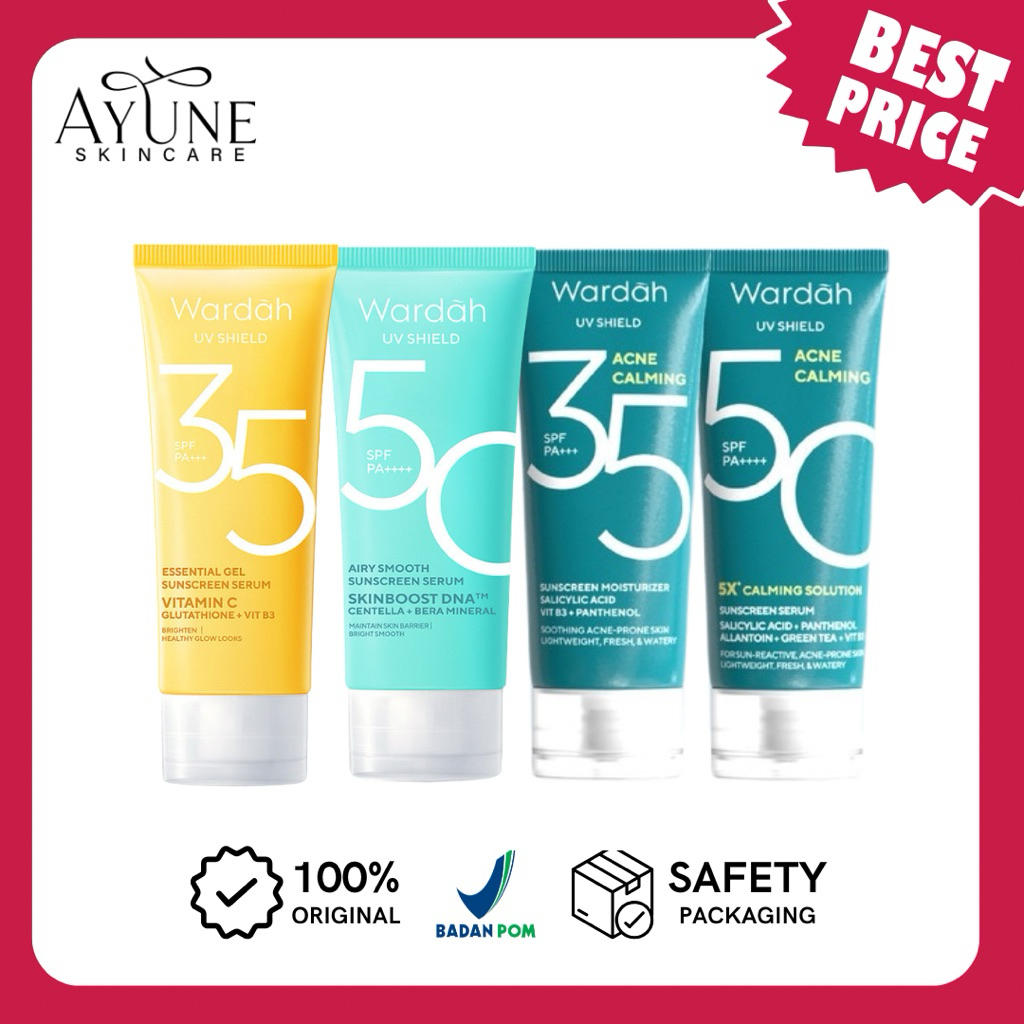 Jual WARDAH UV SHIELD ACNE CALMING SUNSCREEN SERUM SPF 50 PA++++ | Shopee Indonesia