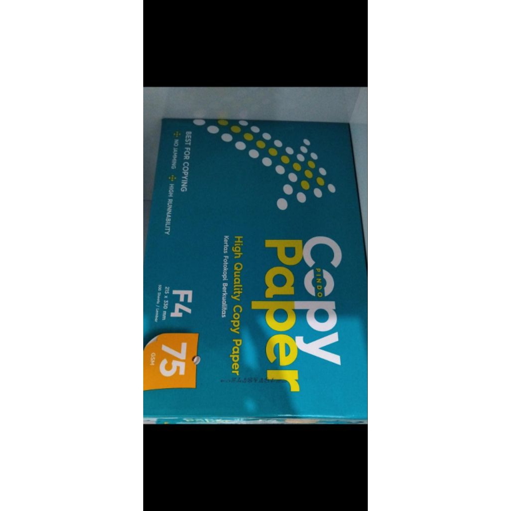 Jual KERTAS HVS F4 75GSM 1 RIM/500 LEMBAR MERK COPY PAPER | Shopee ...