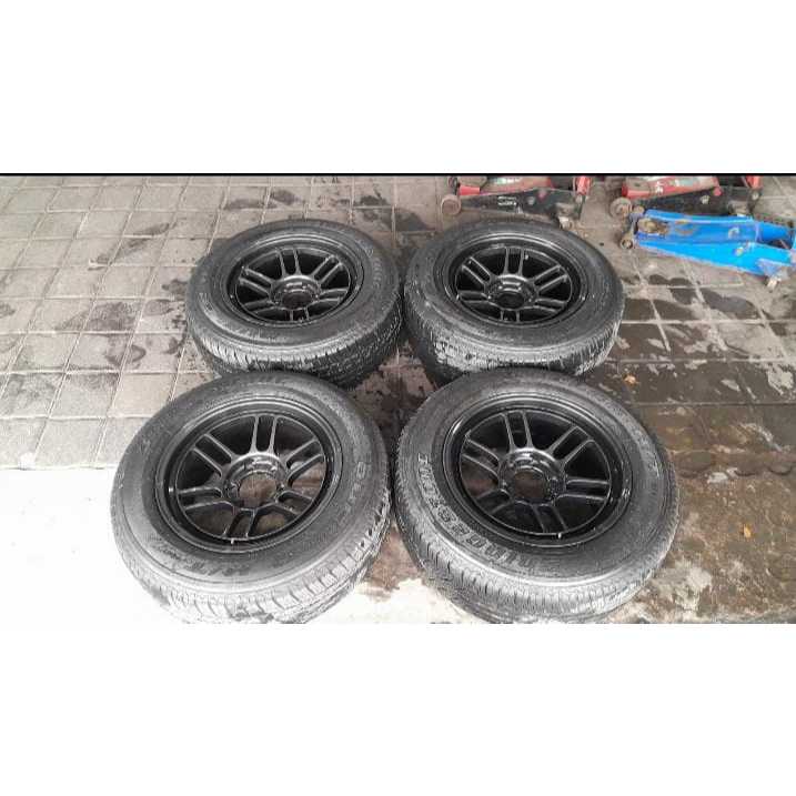 Jual velg seken paketan ban rpf r18 pcd 6x139 plus ban pajero fortuner ...